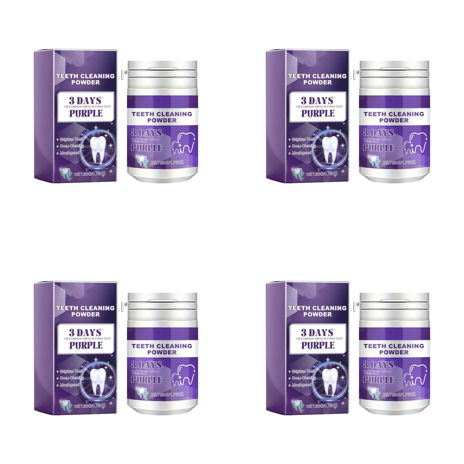 DBYLXMN Purple Teeth Powder Natural Formula For Effective Stain Removal ...