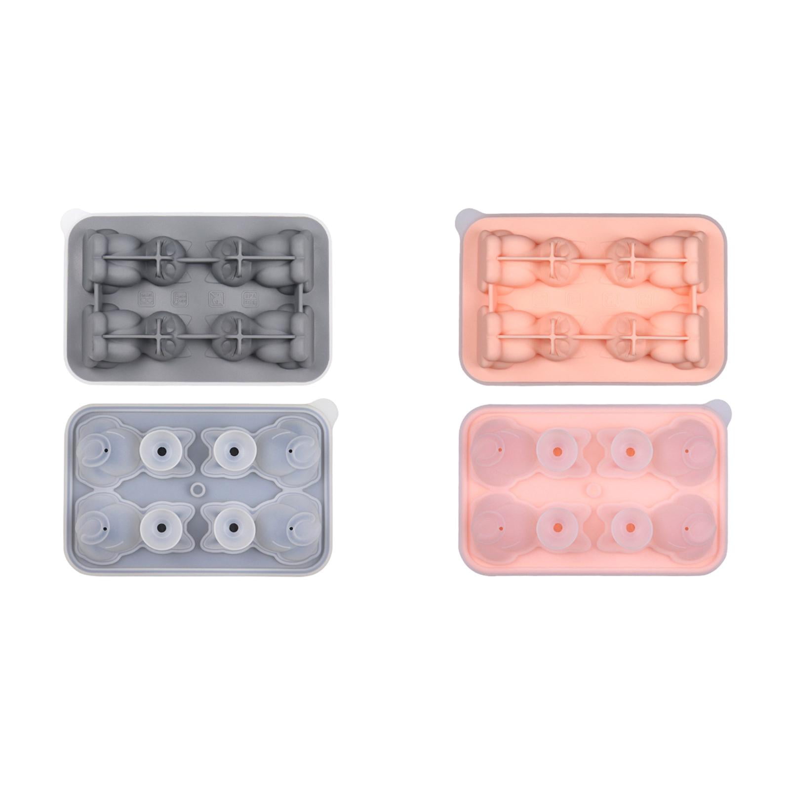 DBYLXMN Silicone Ice Cube With Shapes Large Ice Cube Tray With Funnel ...
