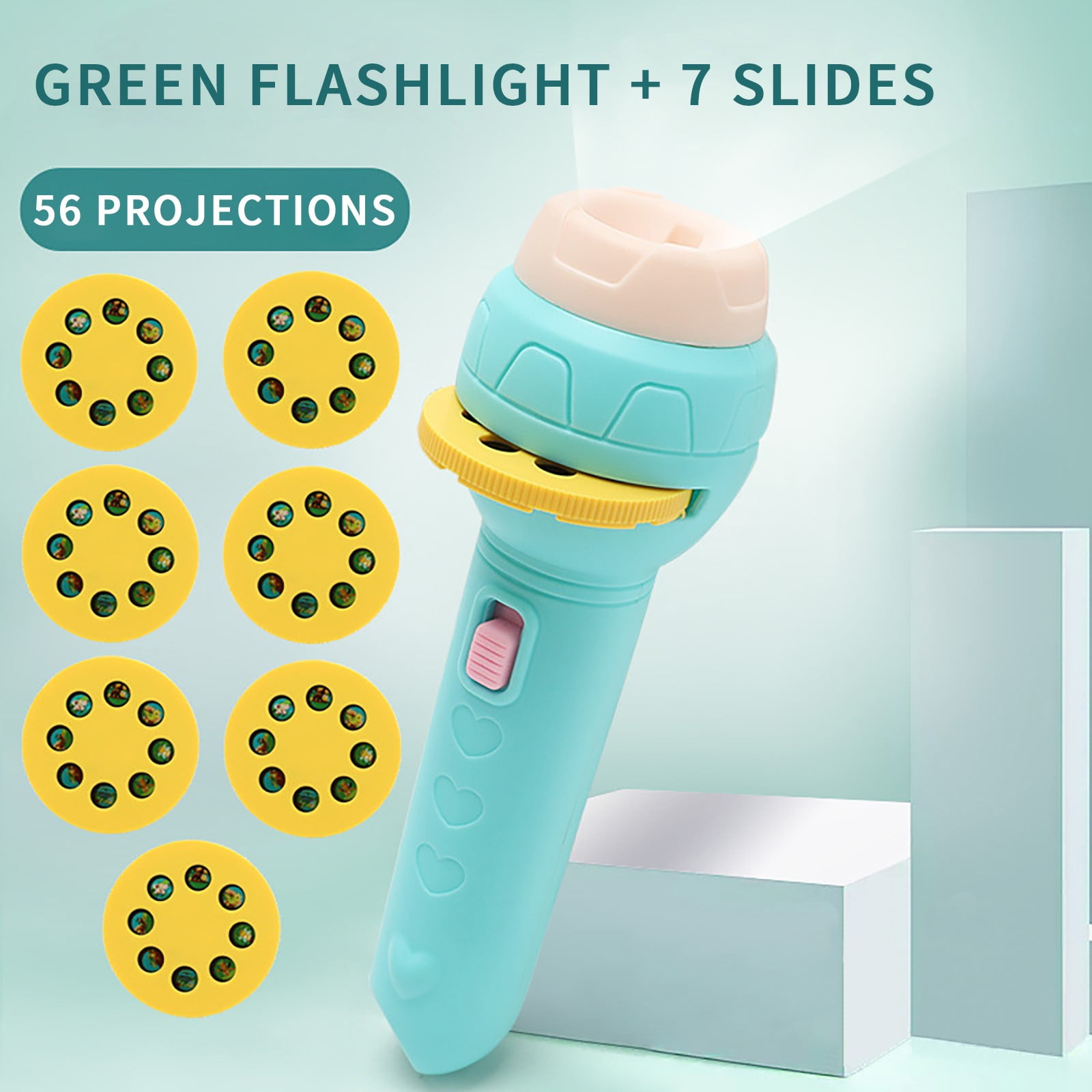 DBYLXMN Slide Projector Flashlight Projection Light Toy Slide ...