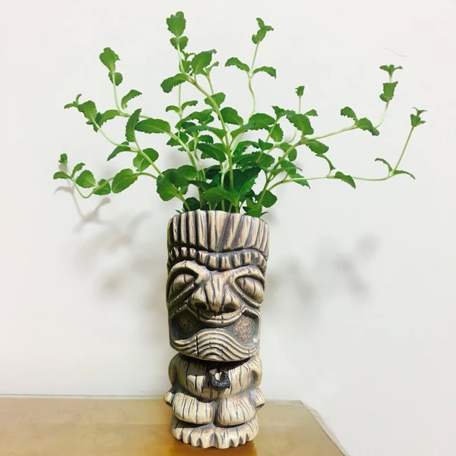 DBYLXMN Synthetic Resin Lmitated Roman Style Character Shape Flowerpot ...