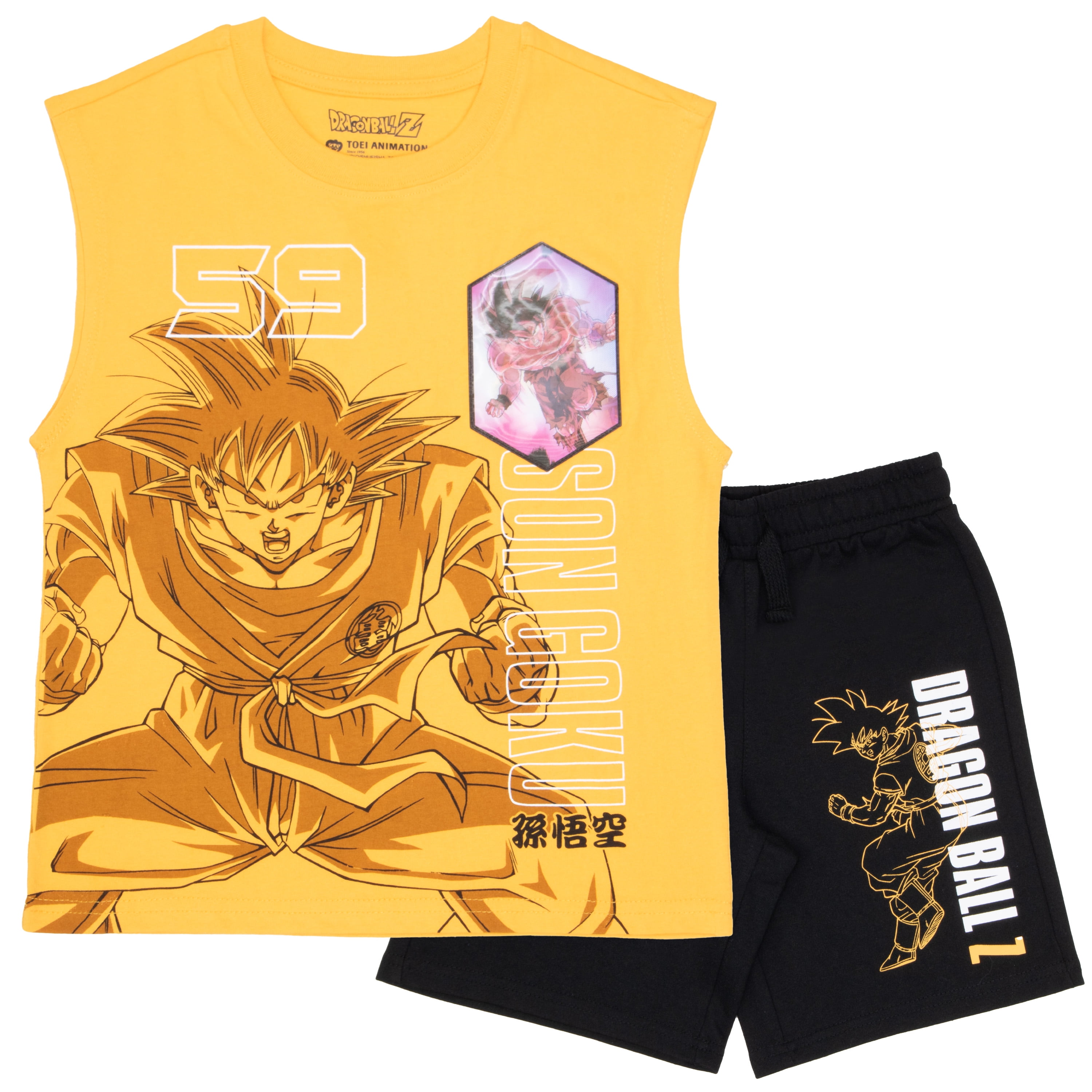 DBZ Boys Tank Short Set, Sizes 4-10 - Walmart.com