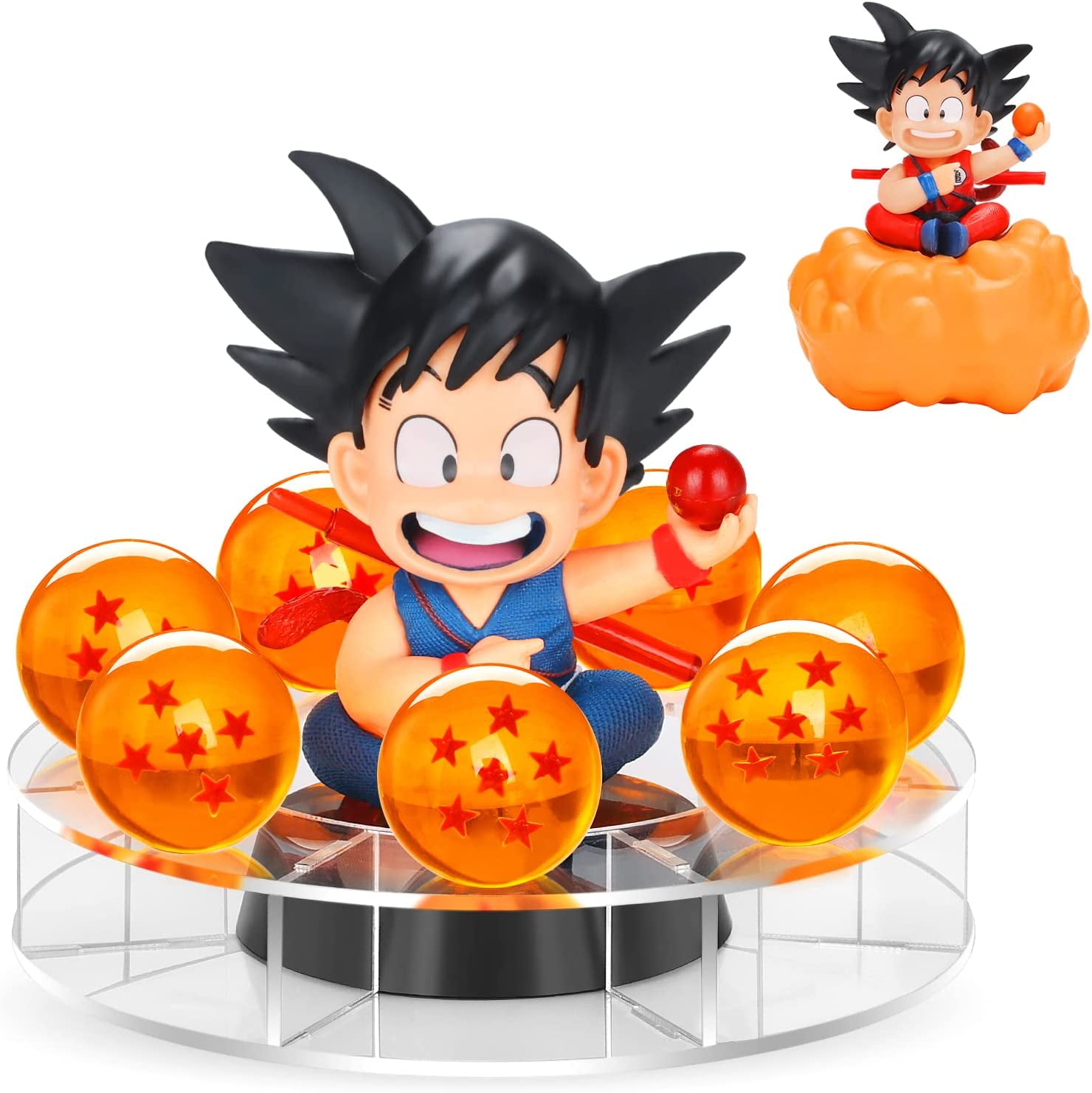 DBZ Dragon Ball Action Figure Toys with 1.4 Inch Crystal Stars Dragon ...