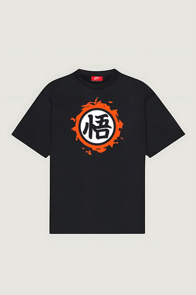 DBZ Kanji Cool: Splash into Action with the Ultimate Warrior Tee ...