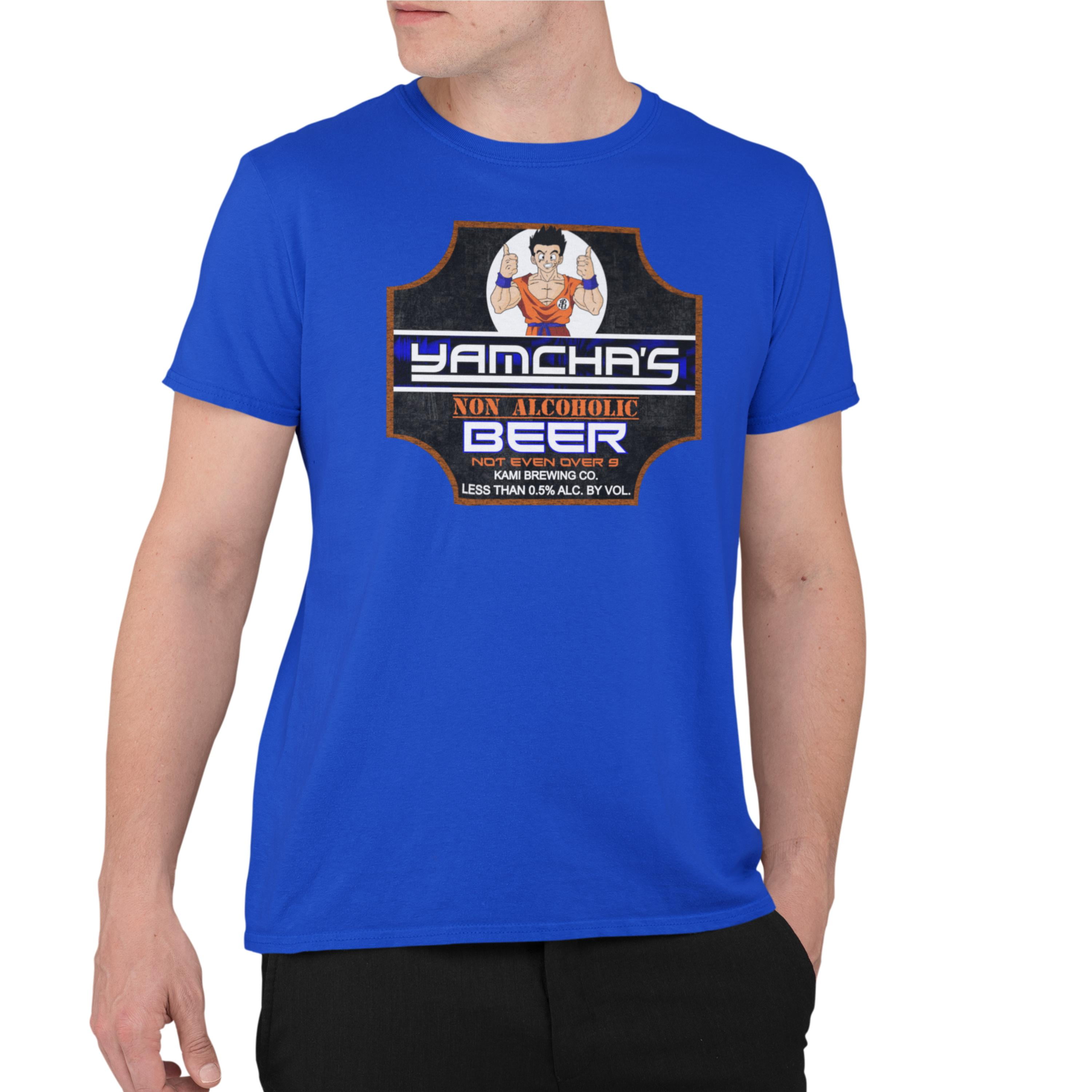 DBZ Yamcha's Beer Alcohol Mashup T-shirt Designed by Impressive Inks ...