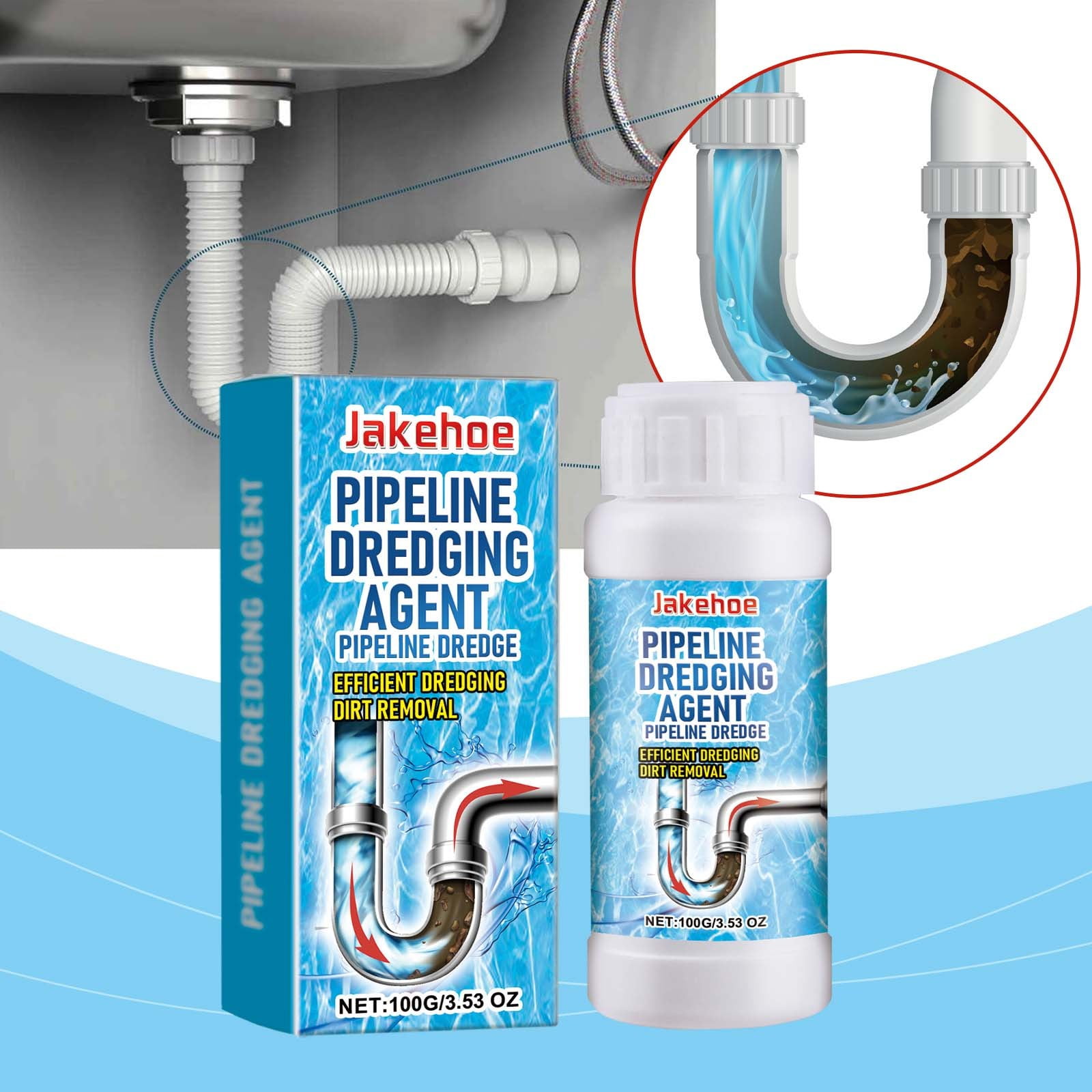 DBesliqes Dredging Agent Pipe Unblocking Cleaner Powerful Drainage ...
