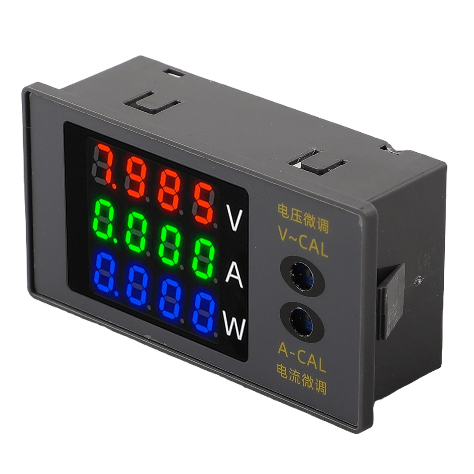 DC 0-100V 10A 1000W 3-in- Electricity Meter Digital Ammeter Voltmeter ...