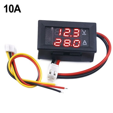 Voltmeter Ammeter LED Dual Volt Amp Meter Voltage Current NEW Gauge ...