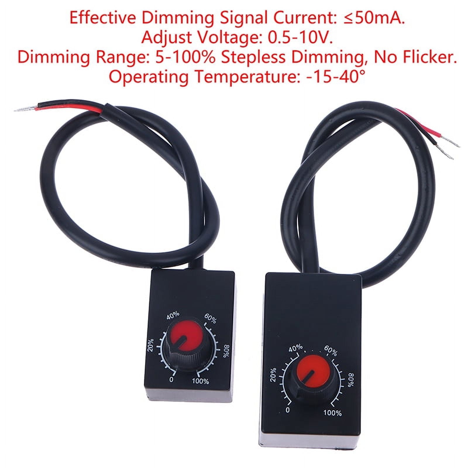 DC 0-10V 1-10V Knob Dimmer Scale Potentiometer for LED Dimmable Grow ...