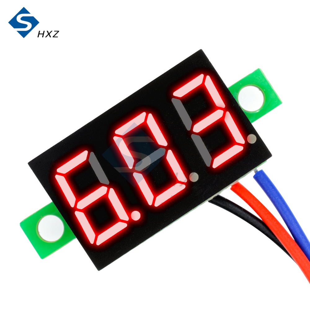 DC 0-30V 5-30V 0.36 inch Digital Voltmeter Mini LED Car Voltmeter ...