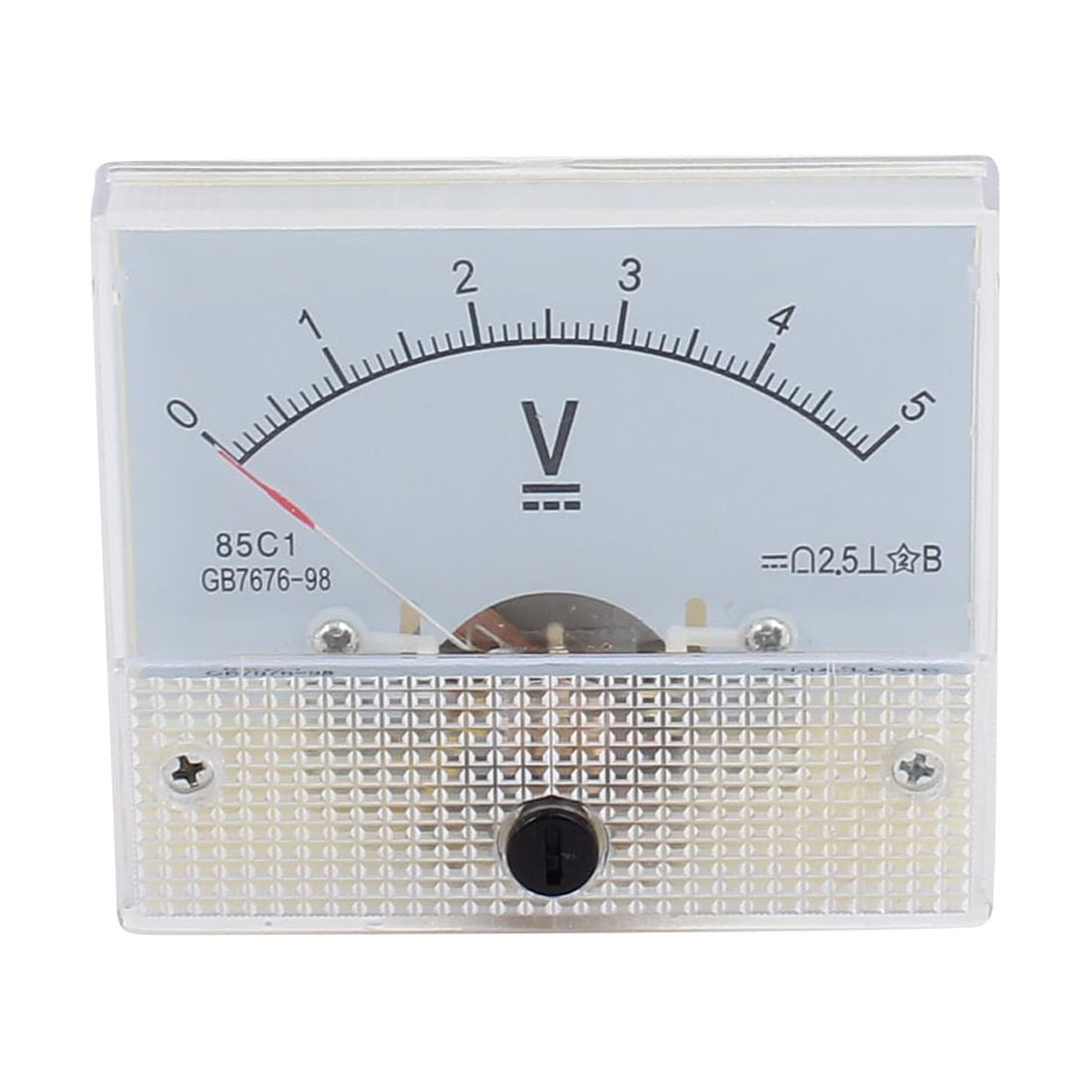 /DC 0-5V Fine Tuning Dial Panel Analog Voltage Meter Voltmeter Class 2. ...