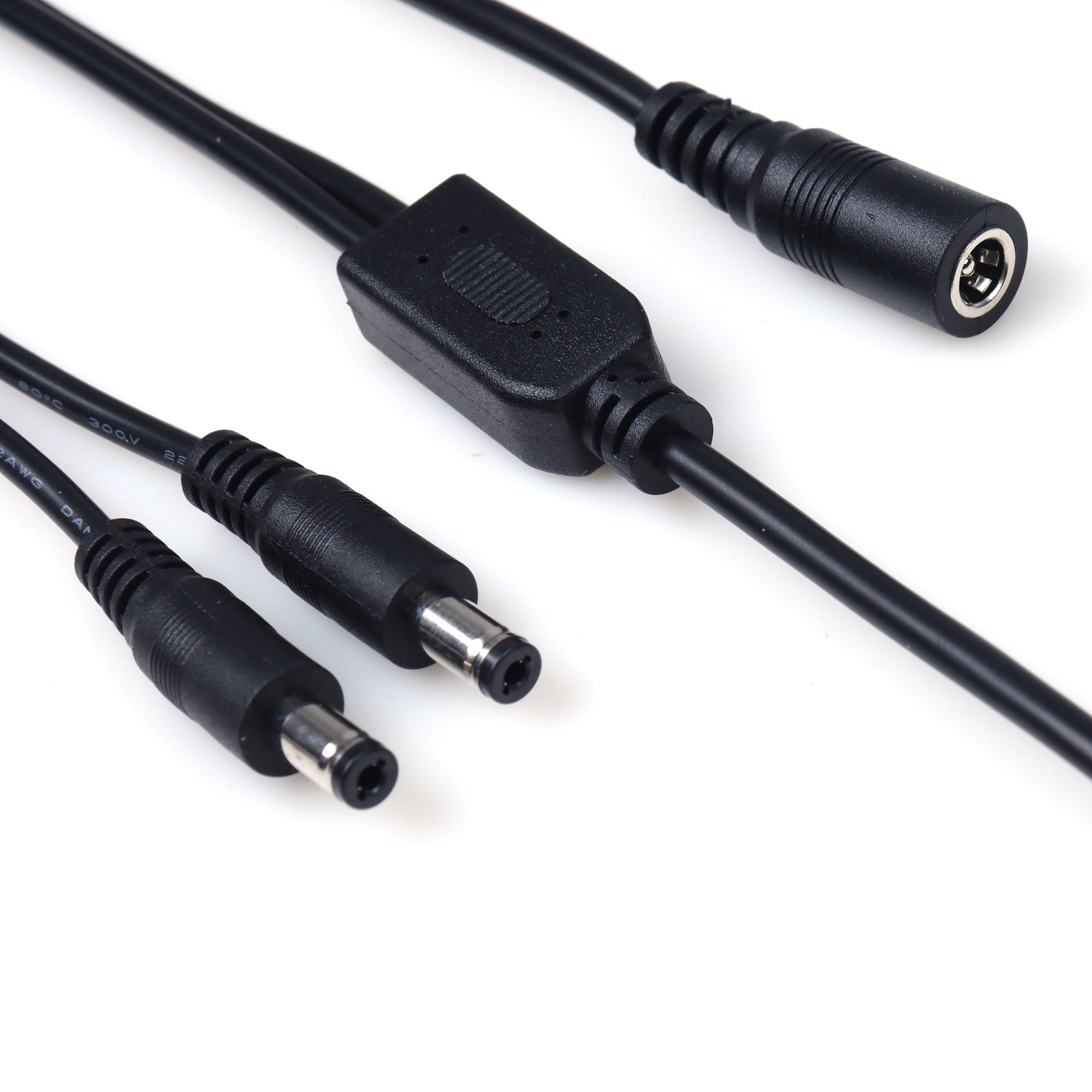 DC 1 to 2 Power Cable DC5521 1 Female to 2 Male Splitter Cable for ...