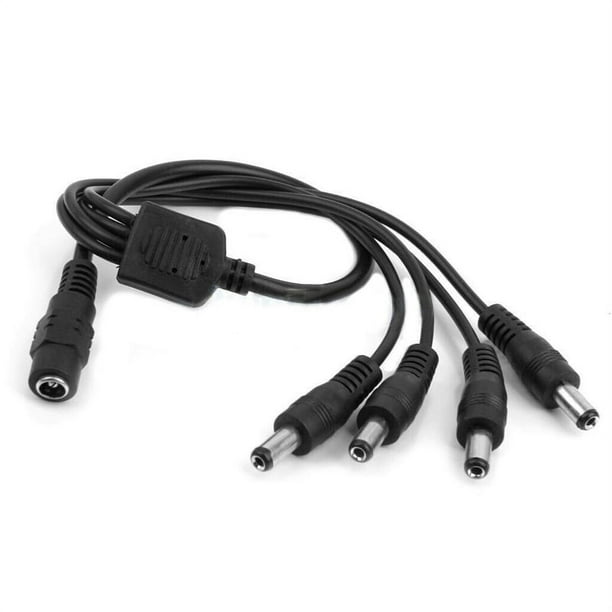 DC 1 to 4 Power Splitter Adapter Cable Cord for 12V CCTV Security ...