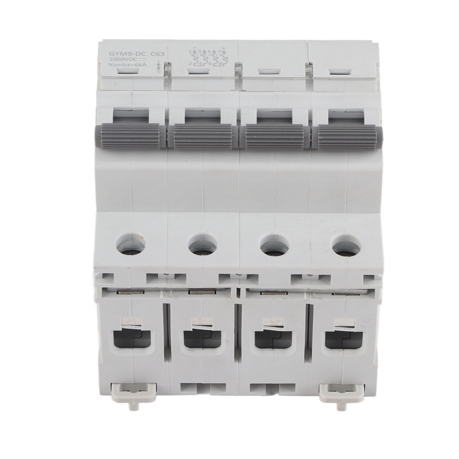 DC 1000V 63A 4P Miniature Circuit Breaker with Overload Protection, ABS ...