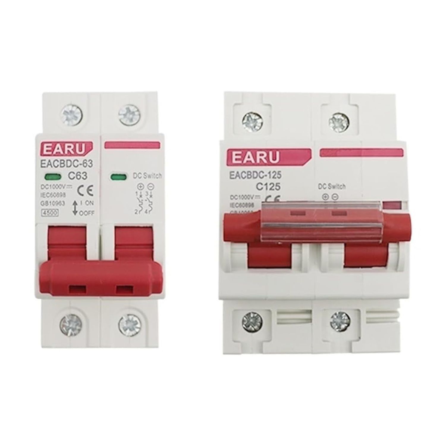 DC 1000V Solar Mini Circuit Breaker Overload Protection Switch 6A/10A ...