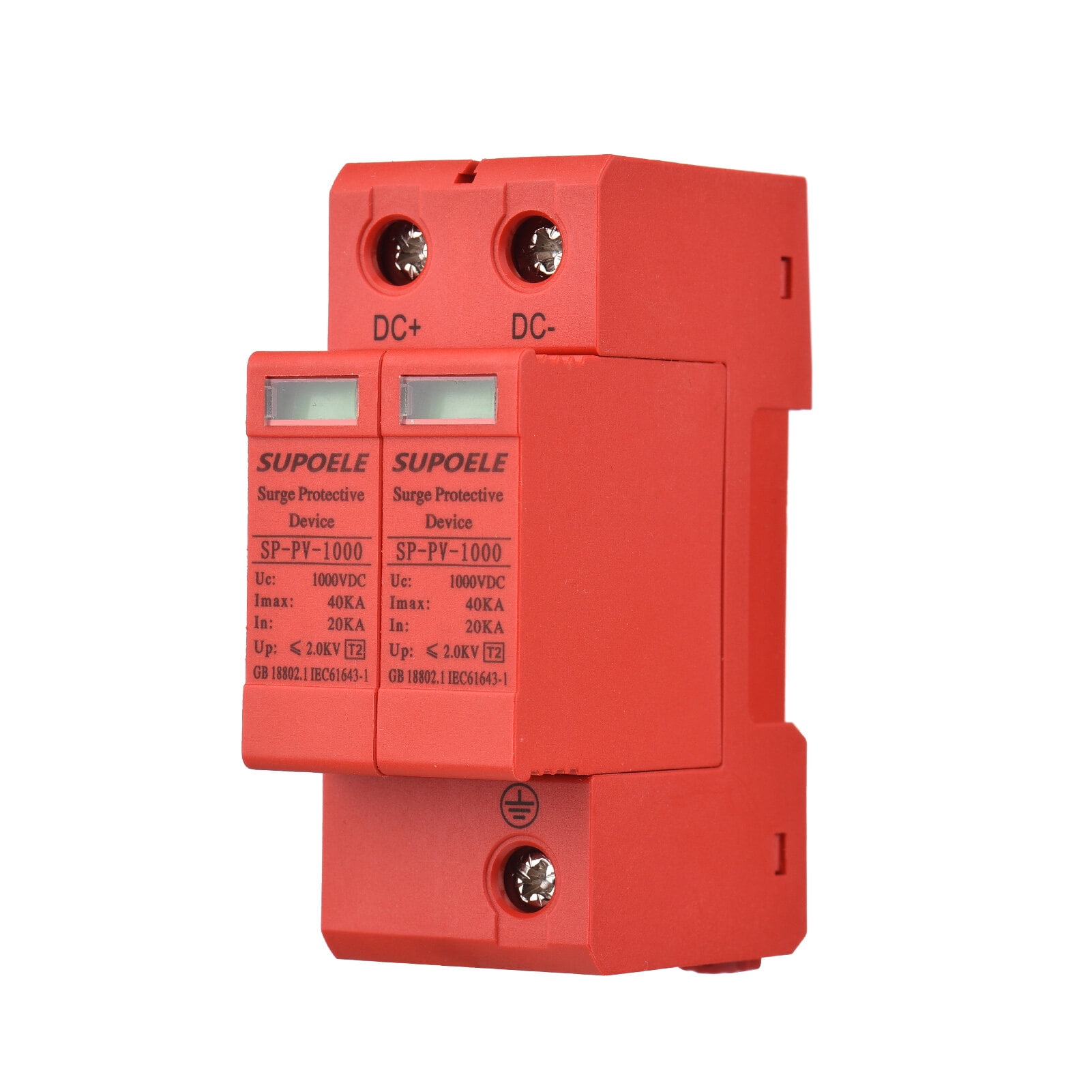 DC 1000V Surge Protective Device 2P 40KA Surge Arrester Photovoltaic PV ...