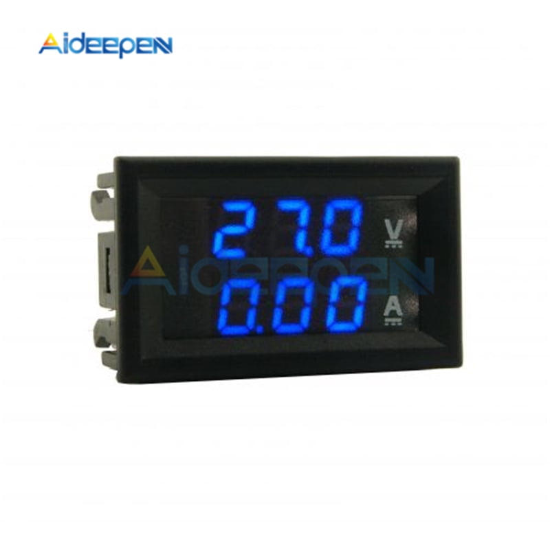 DC 100V 200V 10A 50A 0.28" Mini Digital Voltmeter Ammeter 4 Bit 5 Wires Voltage Current Meter ...