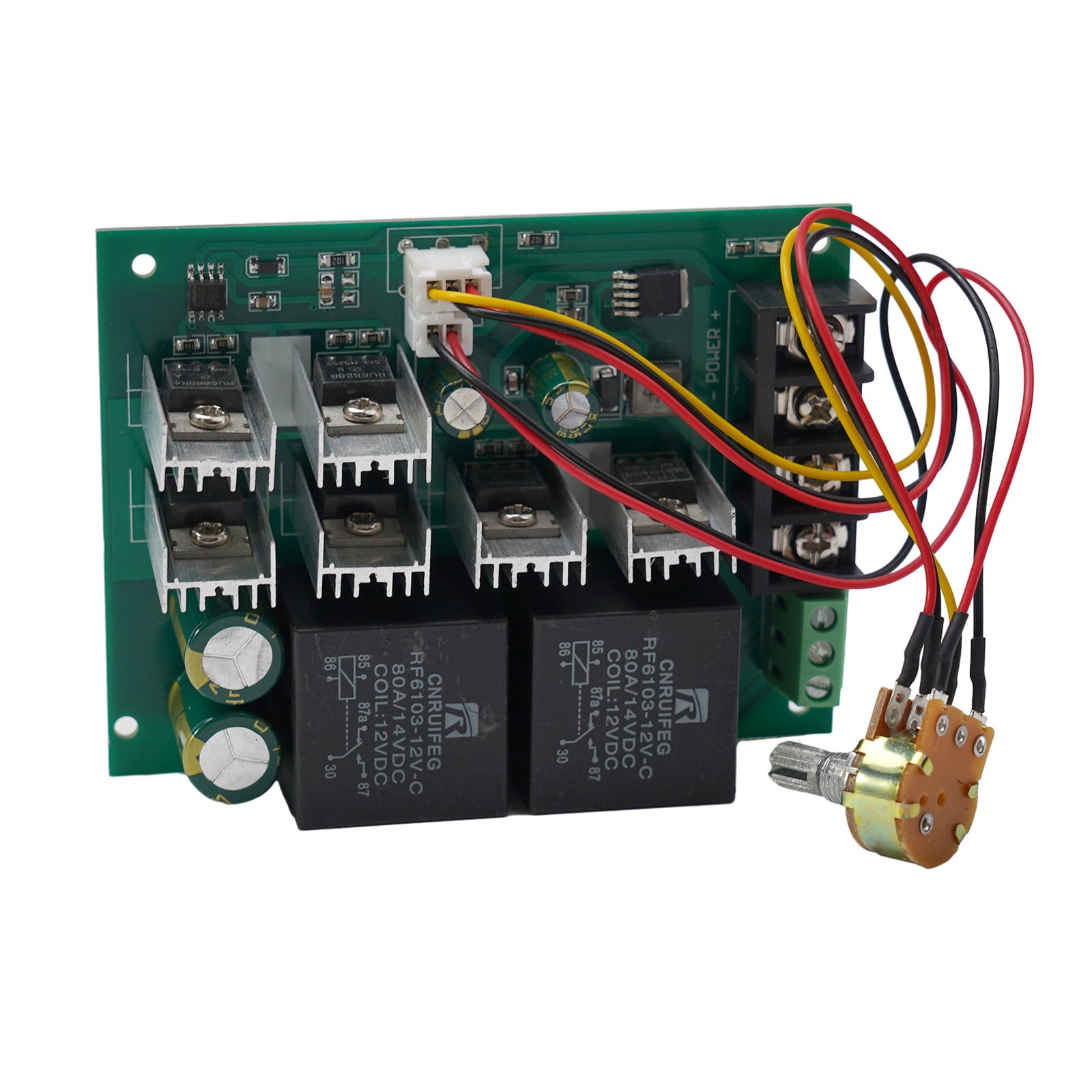 DC 12/24/36 / 48V 60A PWM Motor Speed Controller CW CCW Reversible ...