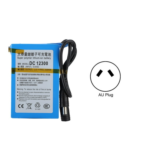 DC 12300 Portable Power Bank with AU Plug Universal 110-240V 3000mAh ...