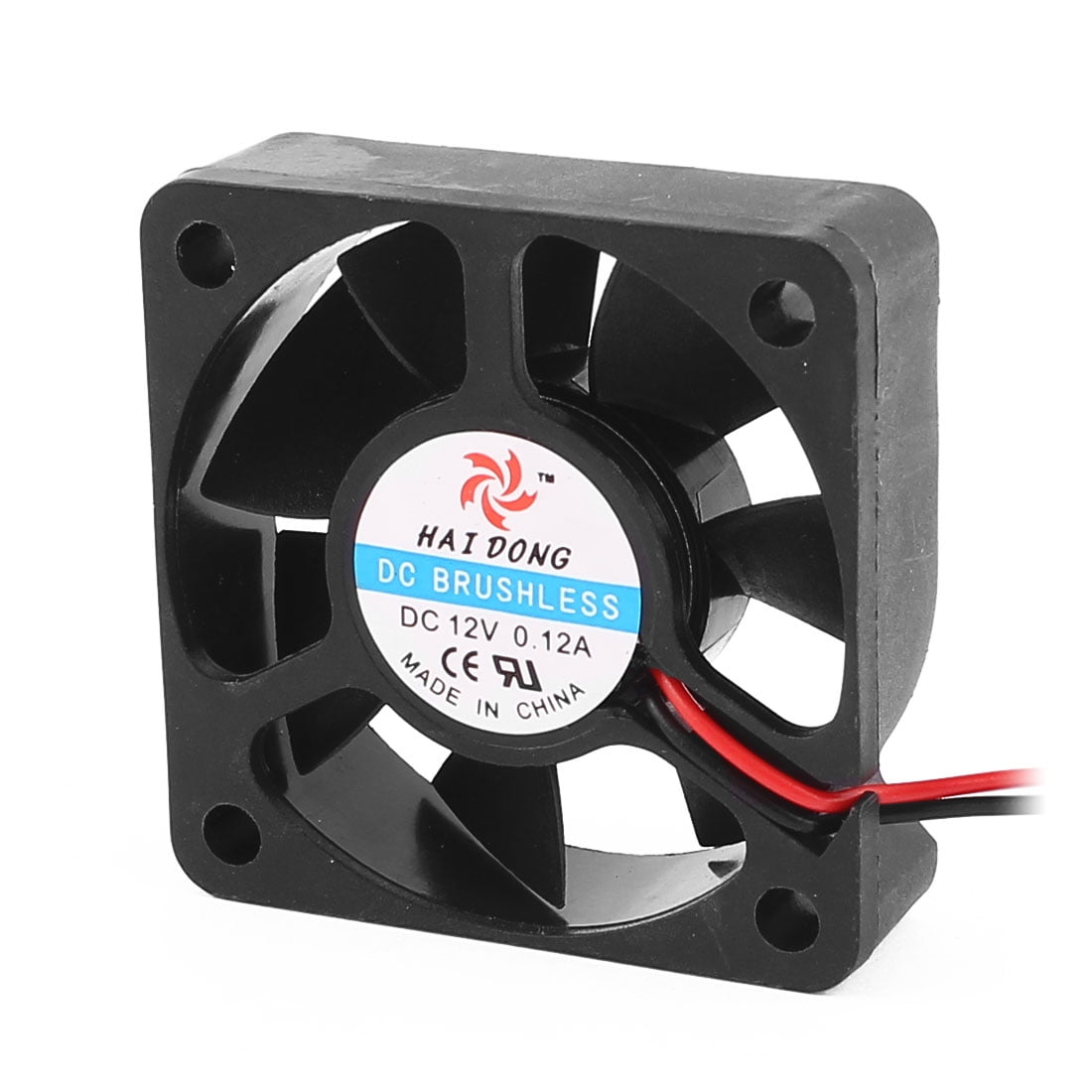 DC 12V 0.12A 50mmx50mmx15mm 7 Vanes PC CPU Computer Cooling Fan w Metal ...