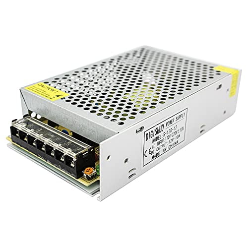 DC 12V 10A 120W Power Supply Adapter Transformer Switch AC 110V/220V to ...