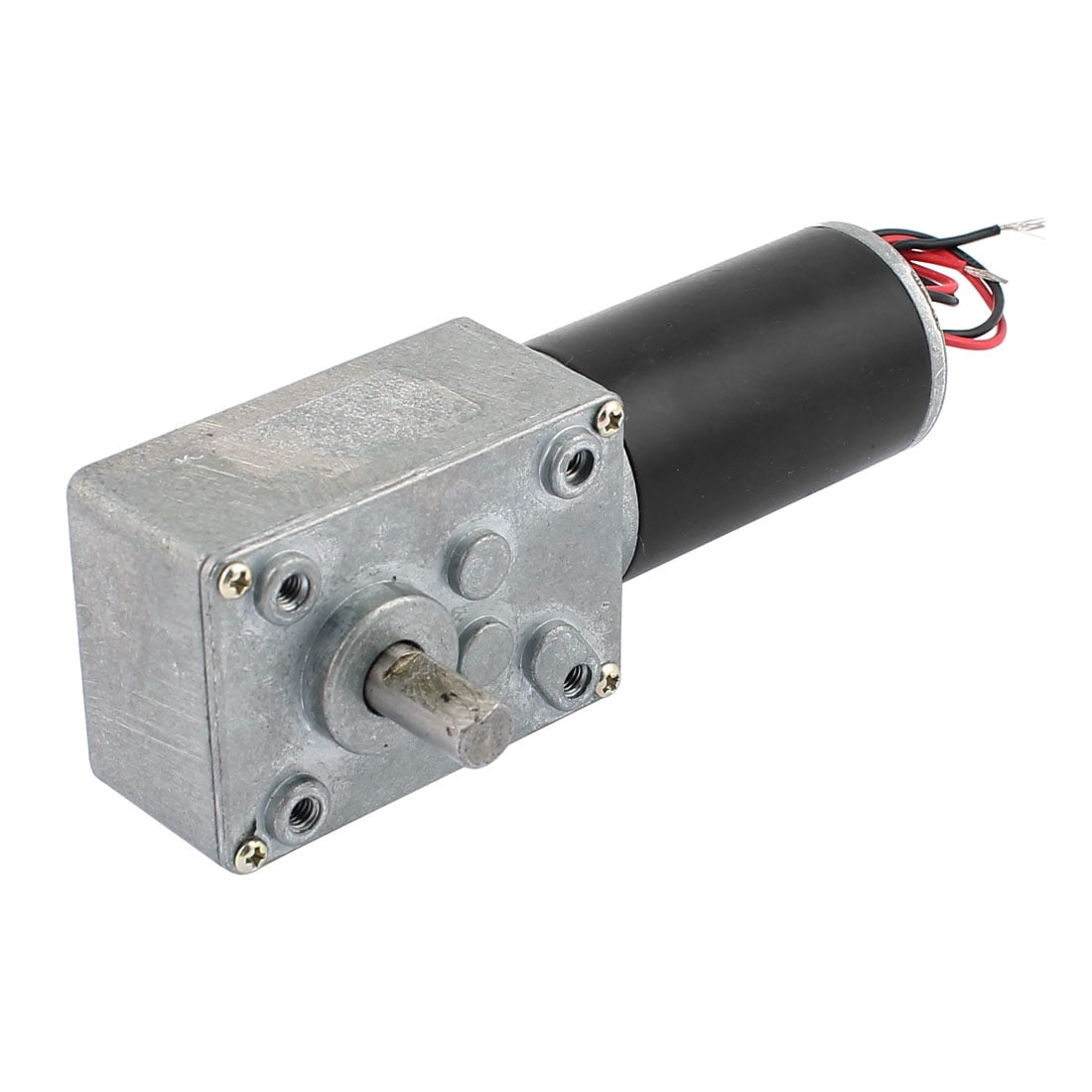 DC 12V 10RPM 8mmx15mm Dual D-Shape Shaft Electric Power Worm Geared ...