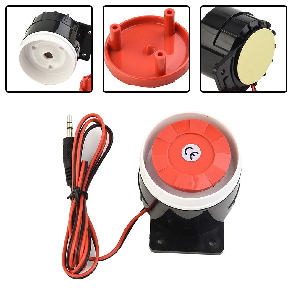 DC 12V 120dB Loud Indoor Siren Wired Alarm Horn, for home security ...