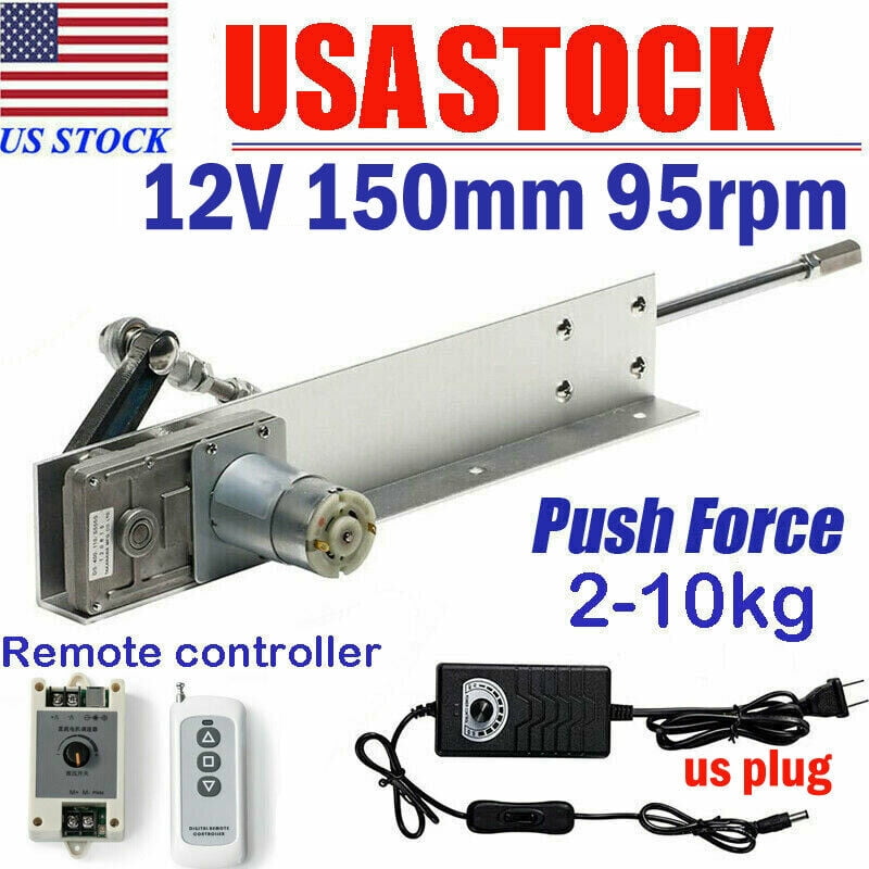 DC 12V 150mm 95rpm Linear Actuator Reciprocating Motor Telescopic Metal ...