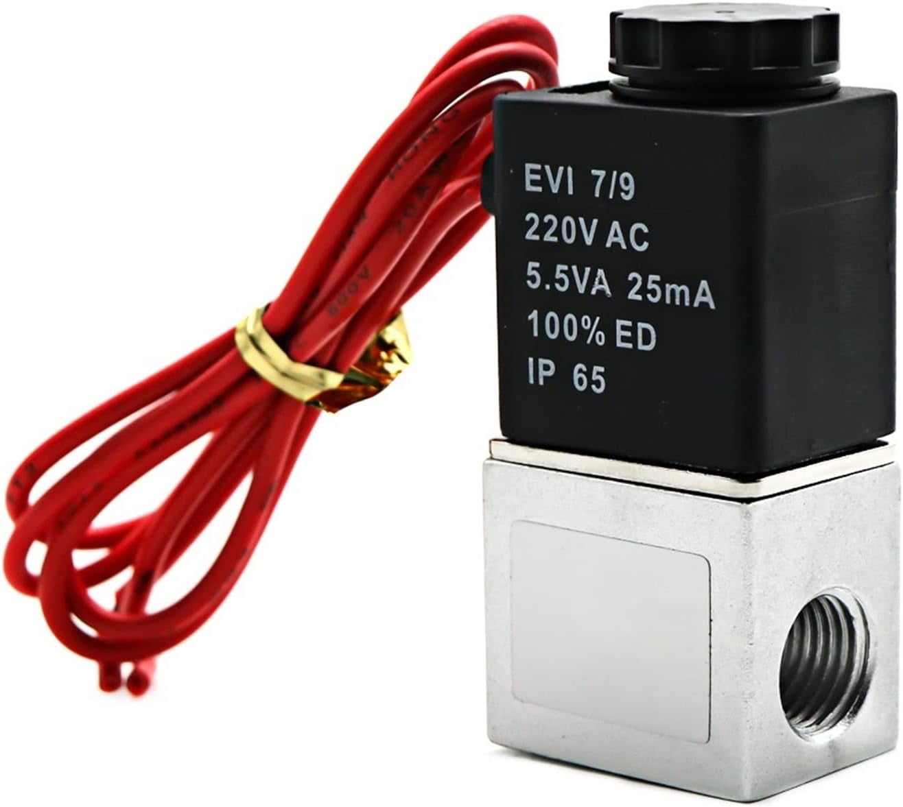 DC 12V 24V 110V 220V Electric Solenoid Valve 1/4 Quot; 1/8 Quot; 2 Way Normally Closed Direct ...