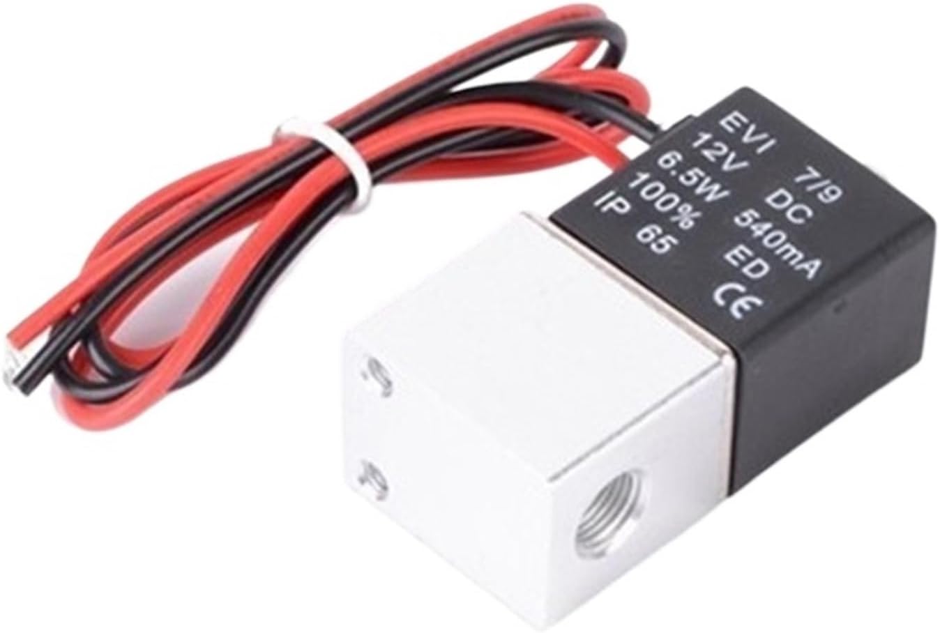 DC 12V 24V 110V 220V Solenoid Valve 1/4" 1/8" 2 Way Normally Closed Direct-acting Pneumatic ...