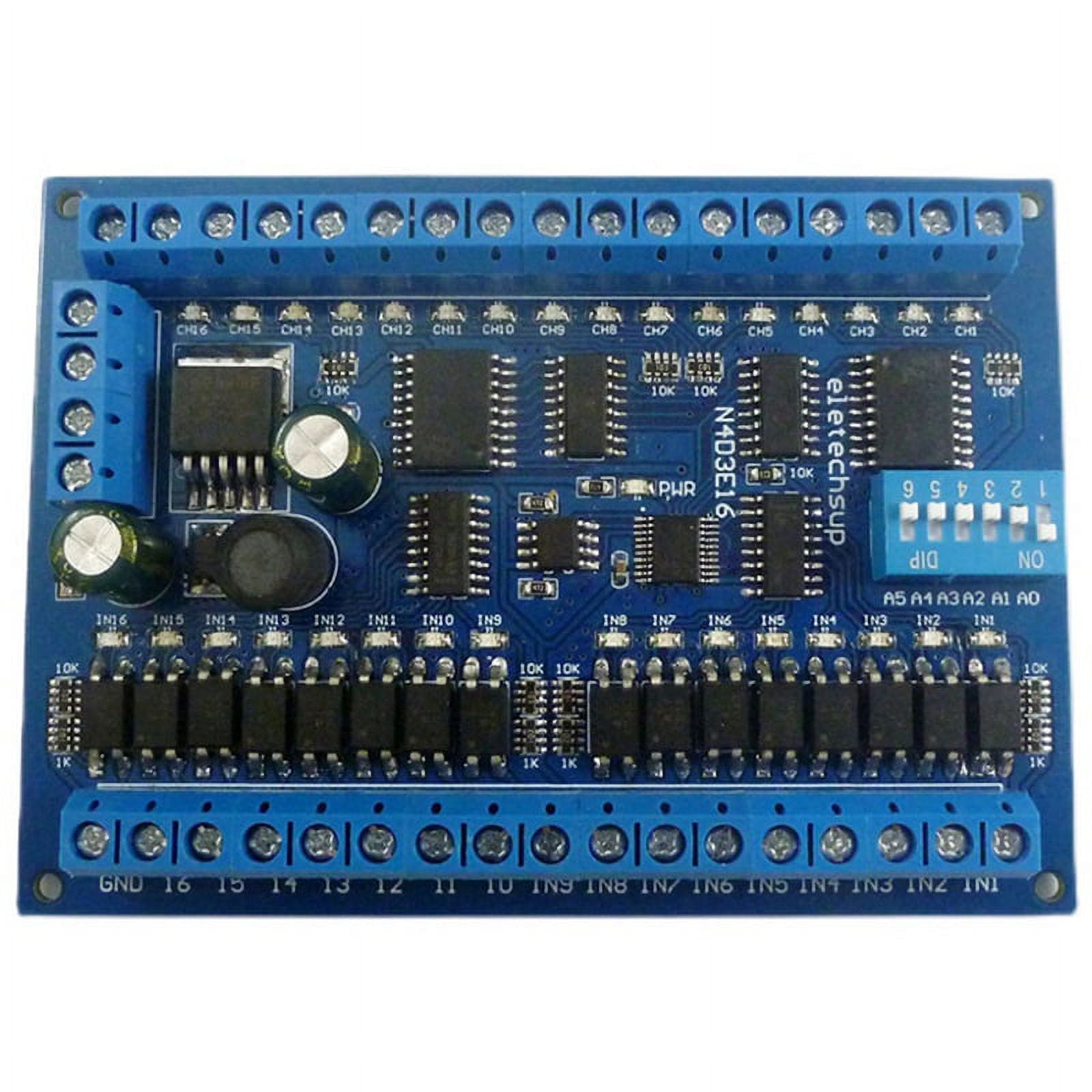 DC 12V 24V 16 Input 16 Output Modbus RTU Module, Only Board - Walmart.com