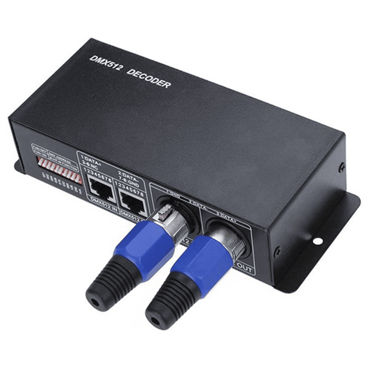 DC 12V-24V 3 Channel DMX Decoder LED Controller for RGB 5050 3528 LED ...