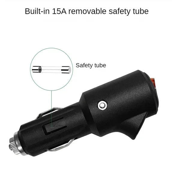 DC 12V 24V Car Cigar Lighter Switch Power Socket Plug With LED ...