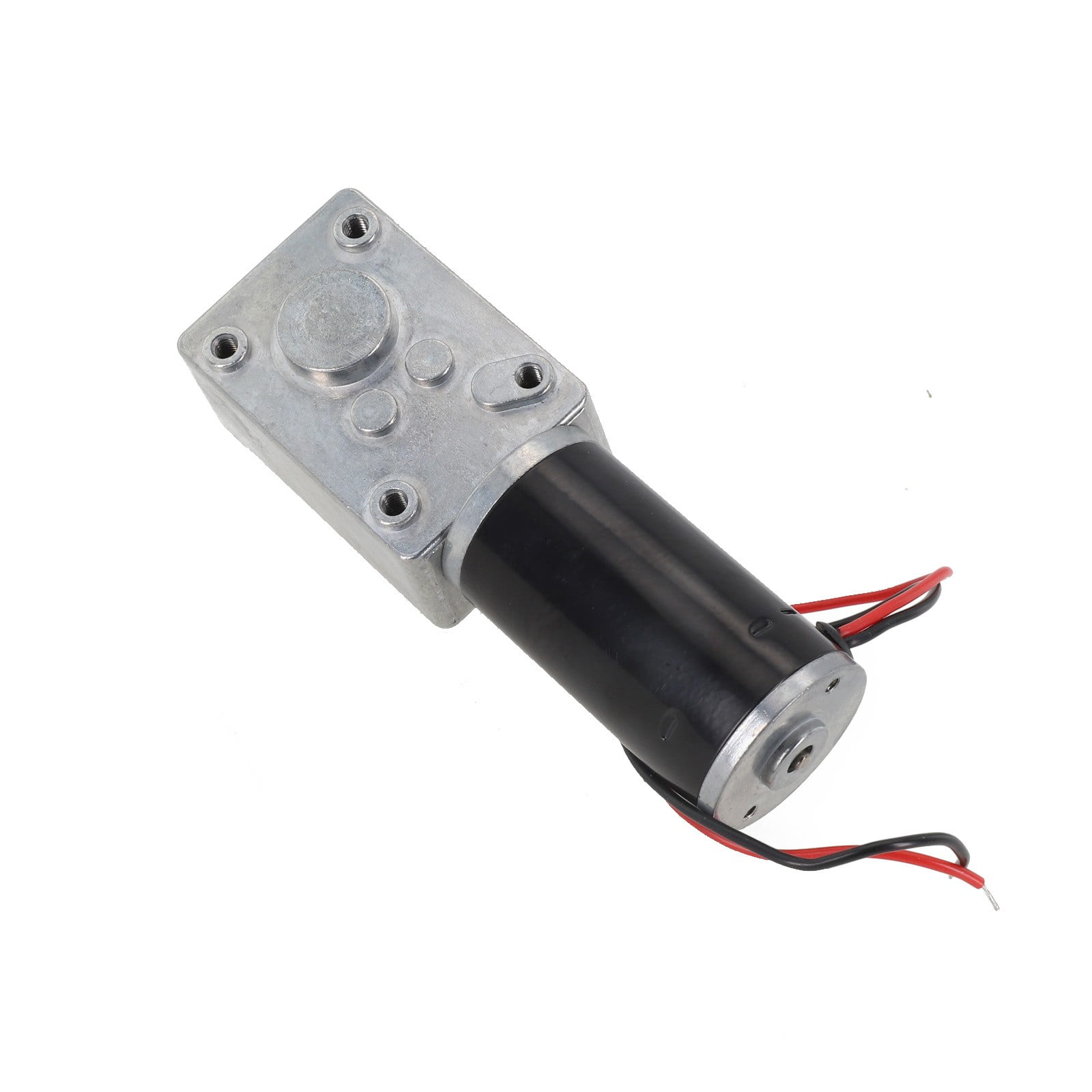 DC 12V 24V Gearbox Motor High Torque Electric Worm Gear Reducer 10-260 RPM for Automation ...