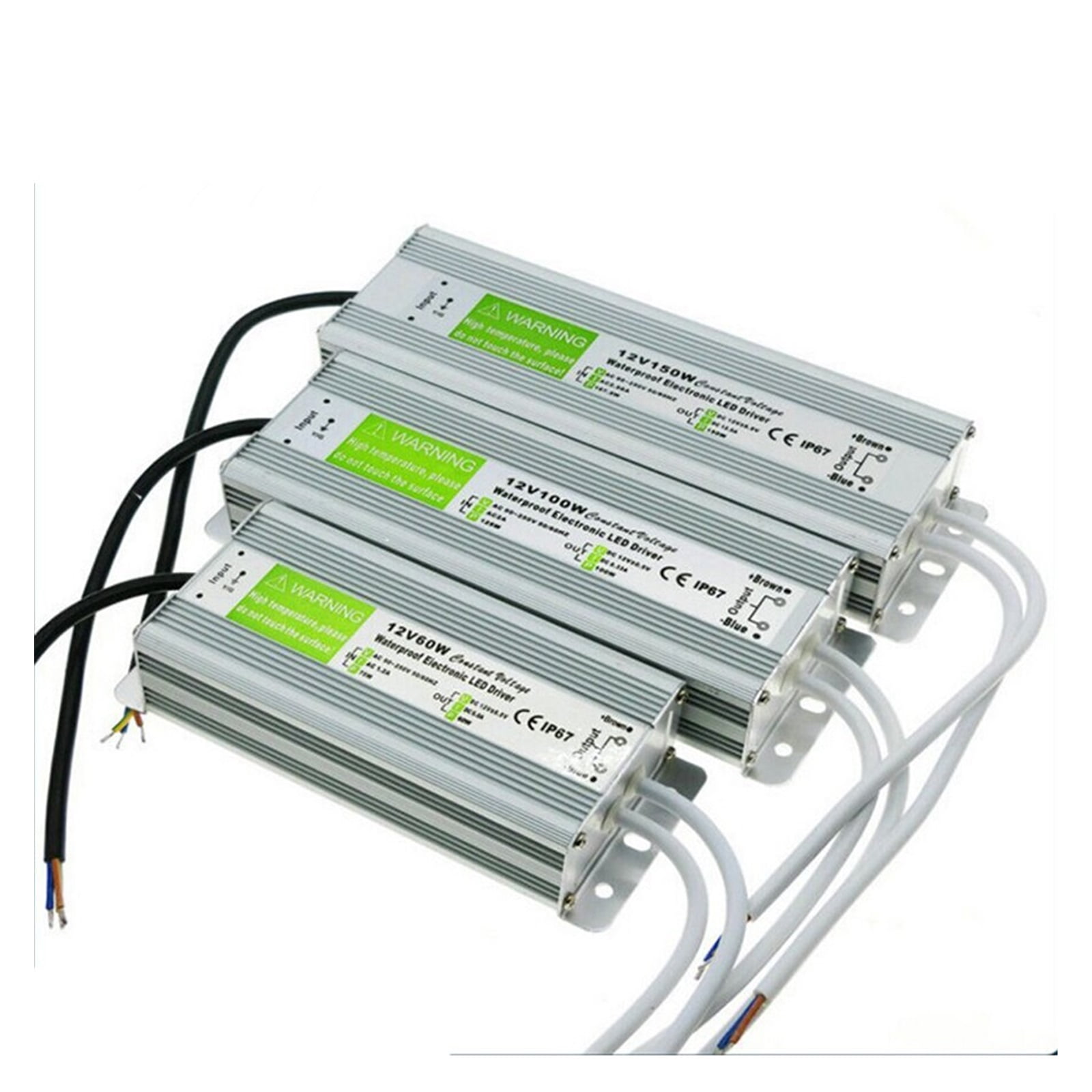 DC 12V 24V IP67 Waterproof Power Supply Transformer Adapter LED Driver AC 100-240V 10W 20W 30W ...