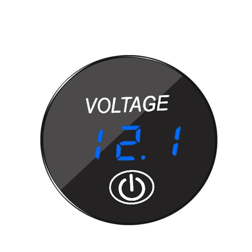 Dc 12V-24V Led Panel Digital Voltage Touch Switch Voltmeter Twist-And ...