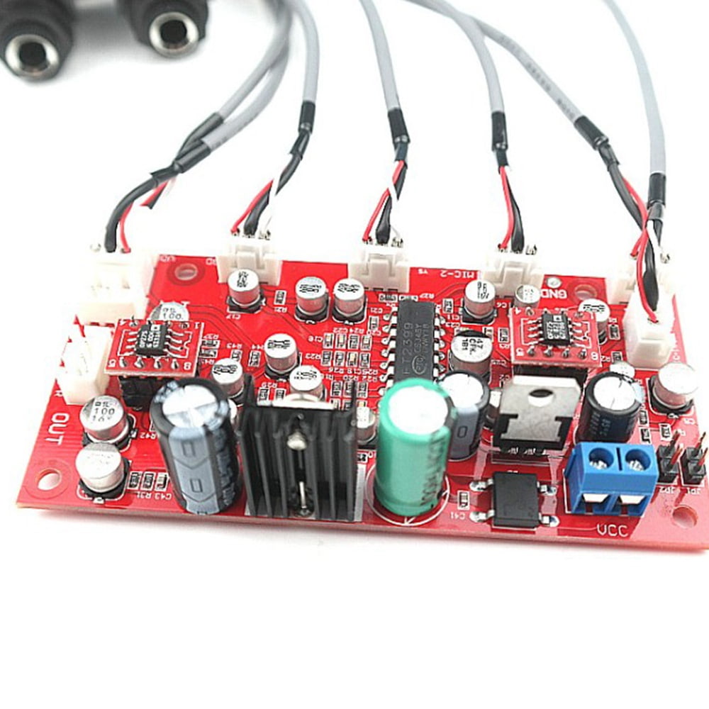 DC 12V 24V PT2399 Digital Microphone Audio Amplifier Board - Walmart.com