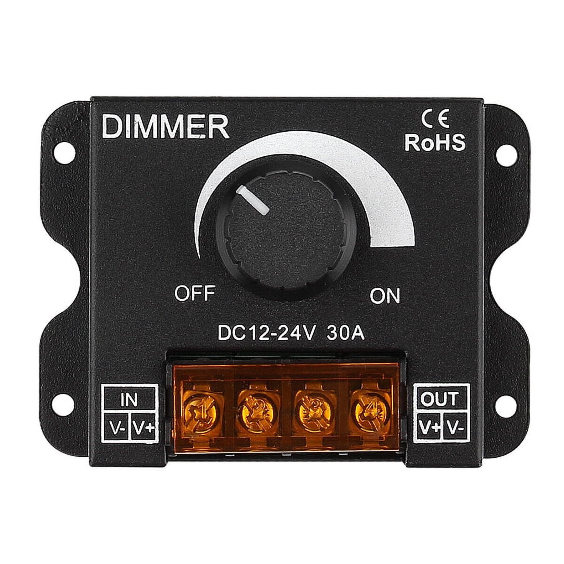 DC 12V-24V PWM Car LED Strip Light Dimmer Control Switch For Single ...