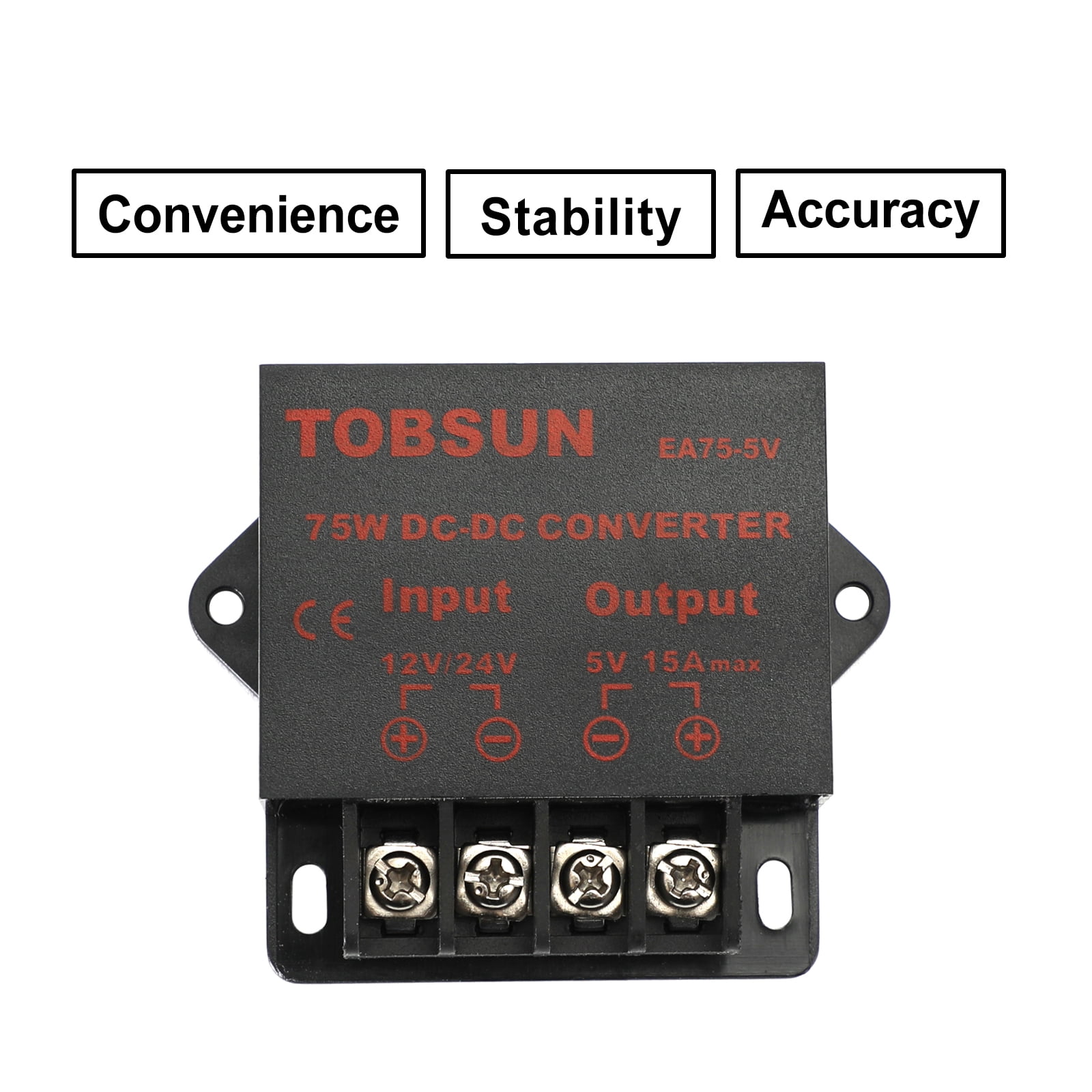 DC 12V/24V Step Down To DC 5V 15A 75W Voltage Regulator Reducer Power ...