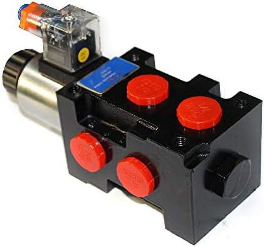DC 12V, 3-Plug Hydraulic Solenoid Selector/Diverter Valve, Flow: 50LPM ...
