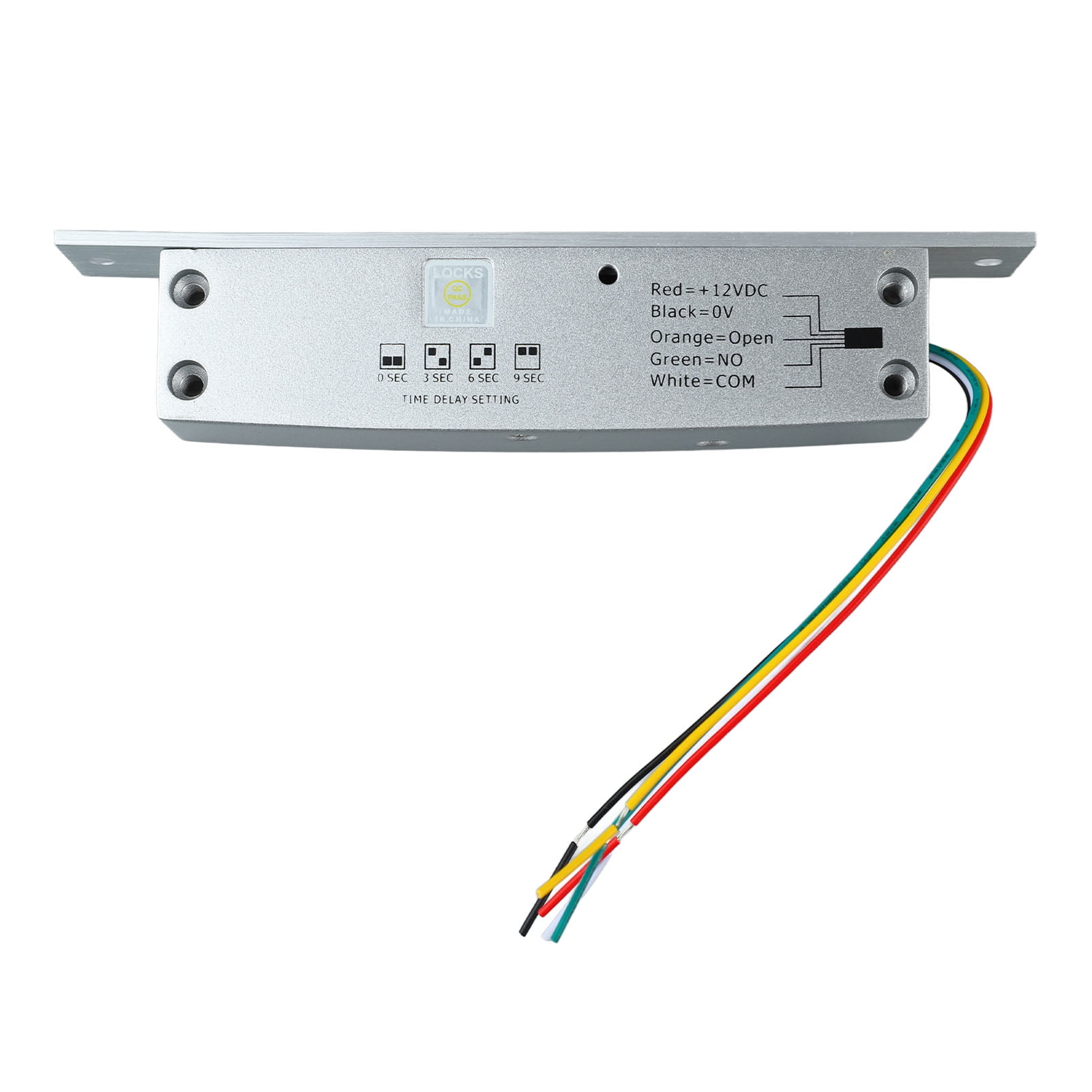 DC 12V 5 Lines Electric Bolt Lock Narrow Deadbolt Drop Bolt Door Lock ...