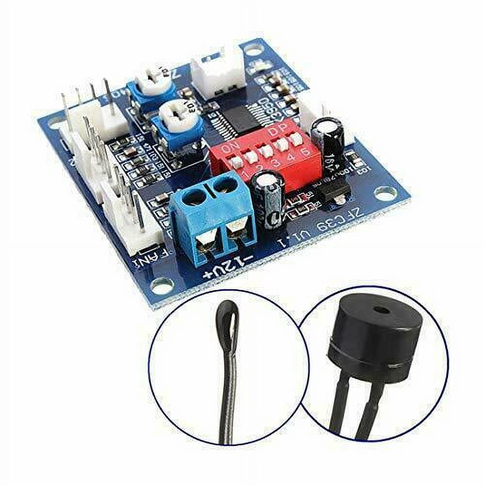 DC 12V 5A NPC PWM PC CPU Fan Temperature Control Speed Controller Alarm Probe - Walmart.com