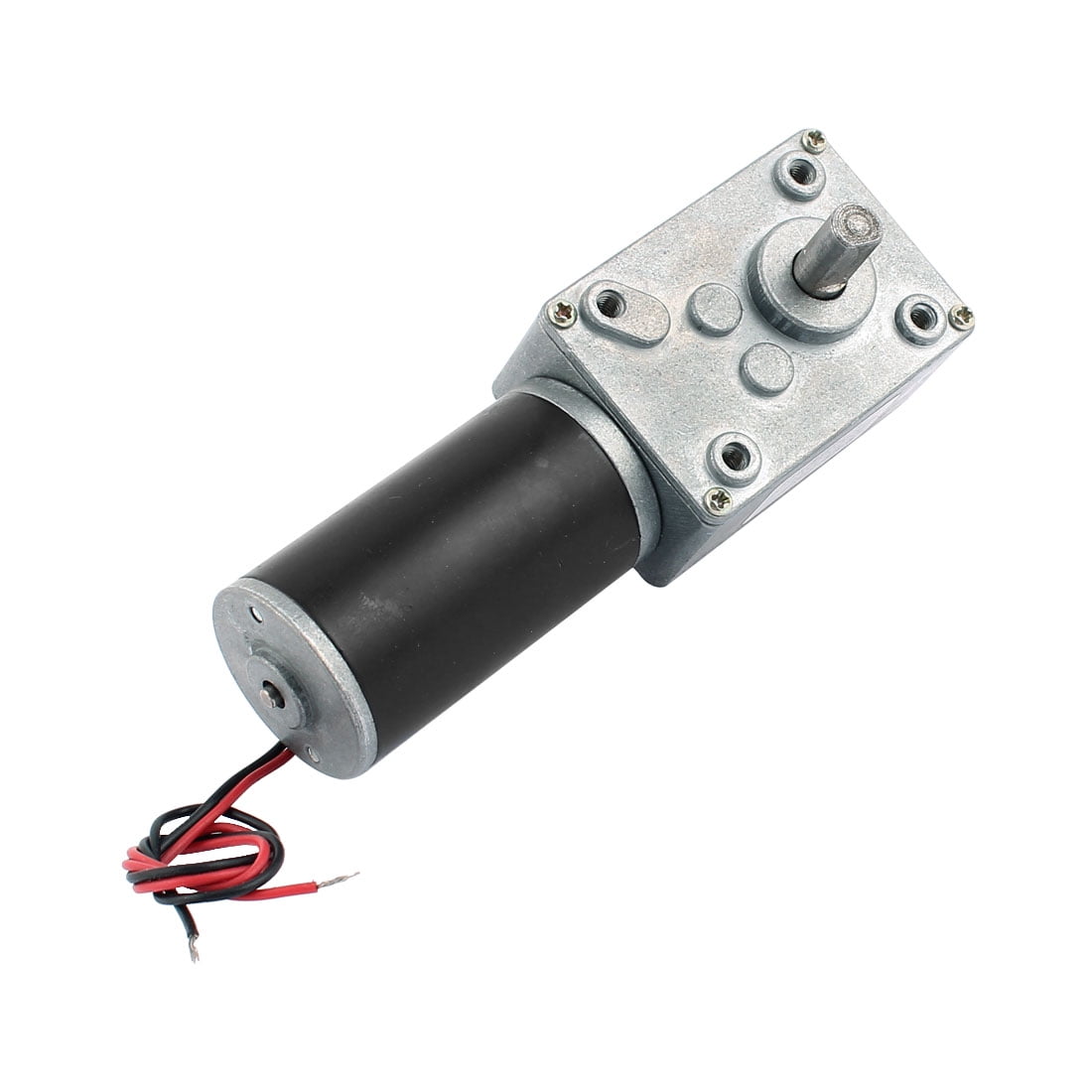 DC 12V 60RPM 8mmx15mm Dual D-Shape Shaft Electric Power Worm Geared ...