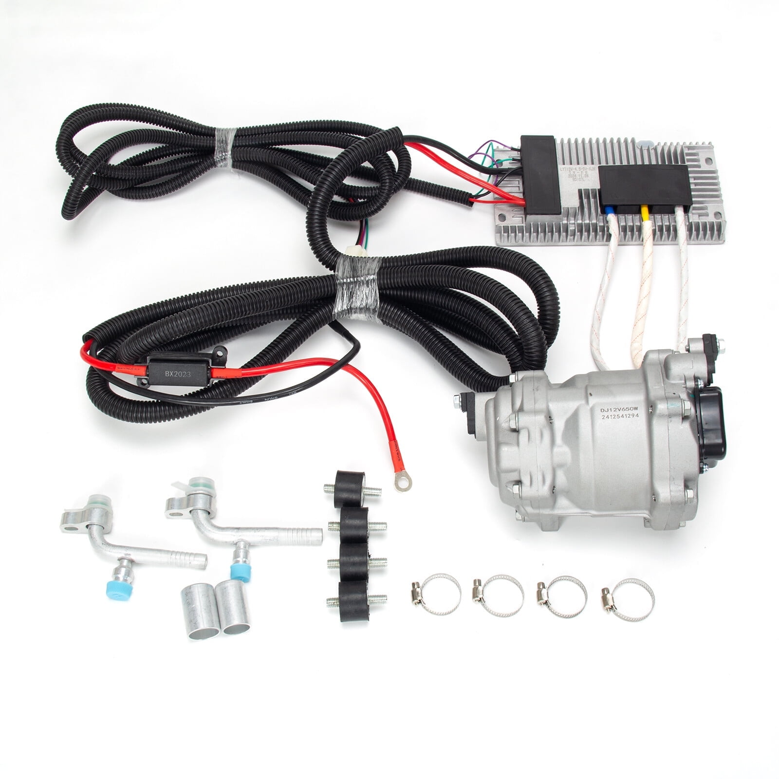 DC 12V A/C Kit Universal Electric Cool&Heat Underdash Air Conditioner ...