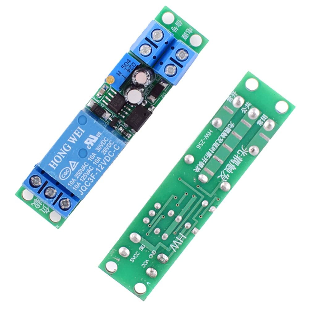 DC 12V Adjustable Signal Trigger Timing Timer Delay Turn Off Delay Timer Switch Automatic Start ...