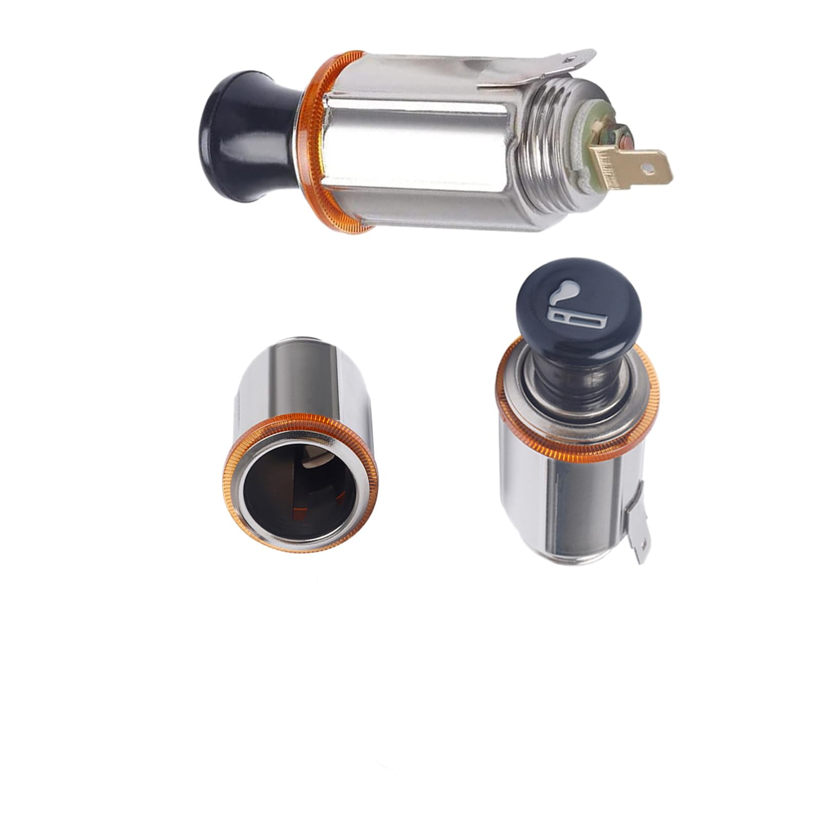 DC 12V Car Cigarette Lighter Socket Assembly with Eject Button ...