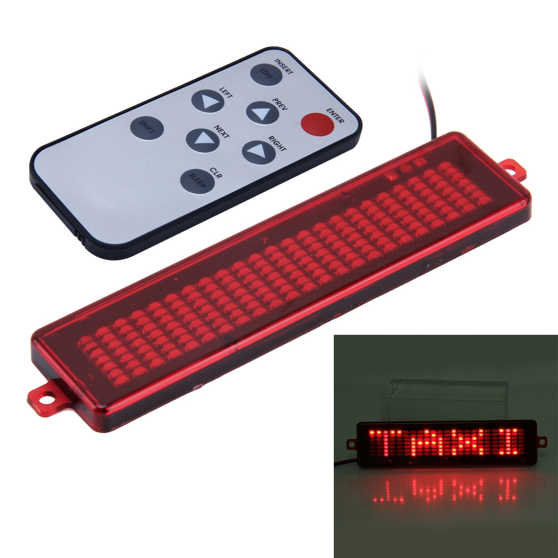 DC 12V Car LED Programmable Showcase Message Sign Scrolling Display ...