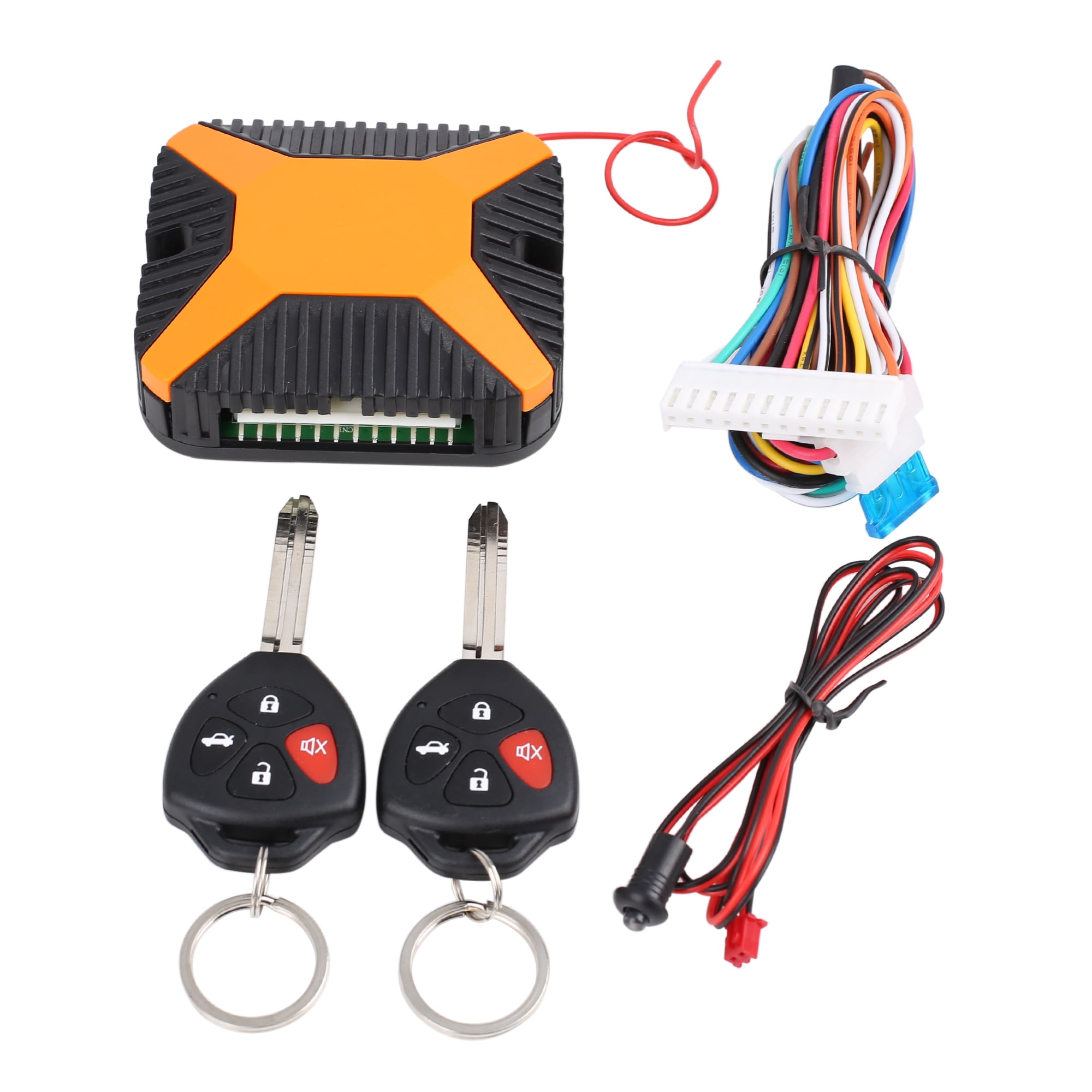 DC 12V Car Lock Keyless Entry System Remote Control w Blank Key for ...