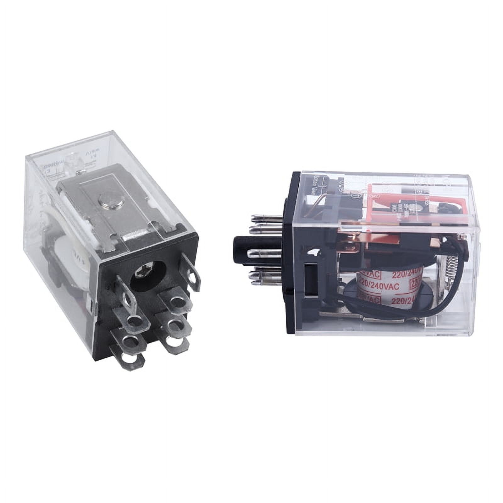 DC 12V Coil 10A 240VAC 28VDC DPDT Electromagnetic Relay JQX-13F2Z & AC 220V/230V Coil Voltage ...