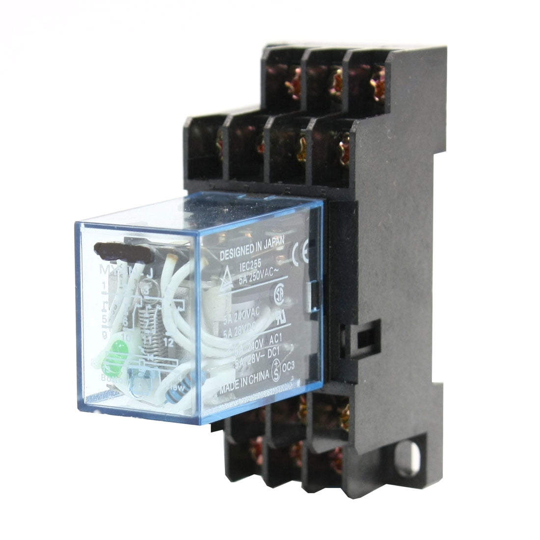DC 12V Coil Volt 4PDT 14 Pin Terminal Electromagnetic Relay - Walmart.com