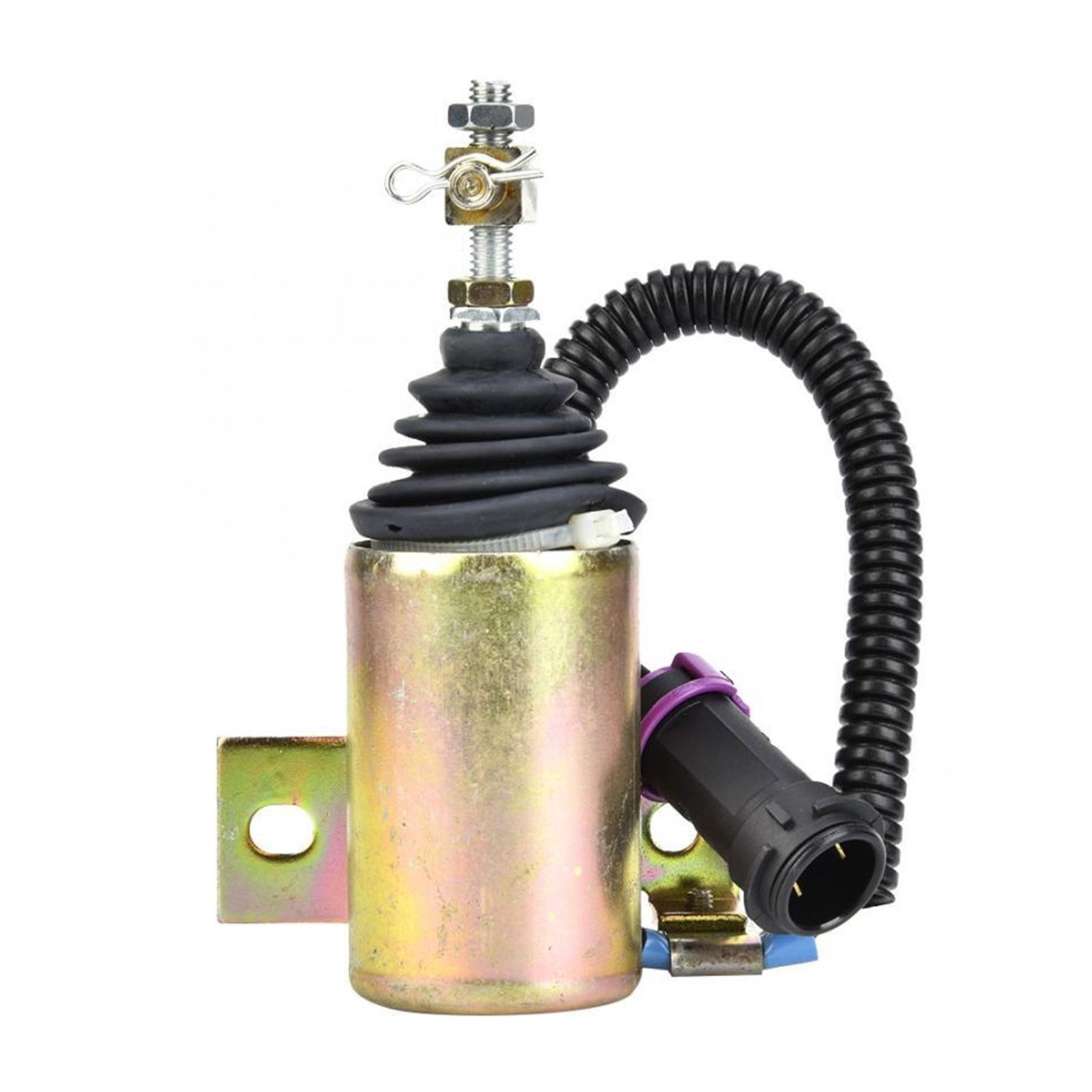 DC 12V Fuel Shut Off Stop Shutdown Solenoid Valve Fit Diesel Electric ...